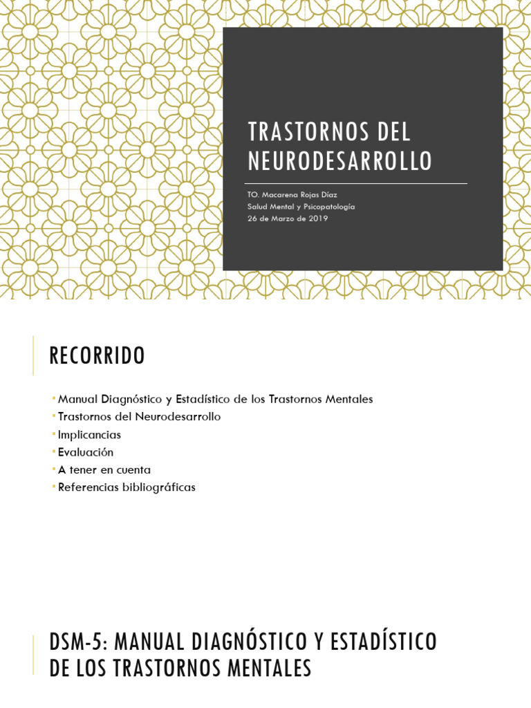 Trastornos Del Neurodesarrollo. | PDF | Desorden hiperactivo y deficit de atencion ...