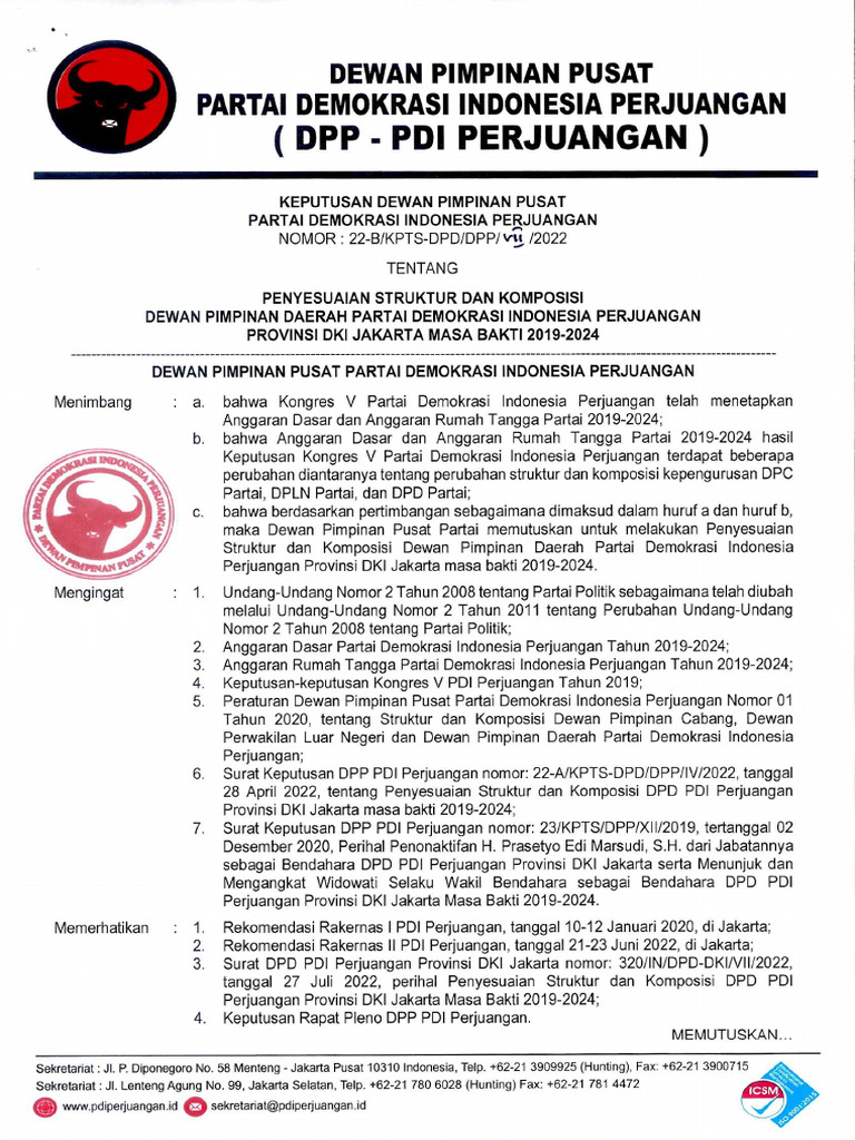 SK DPD Dki - 0002 | PDF