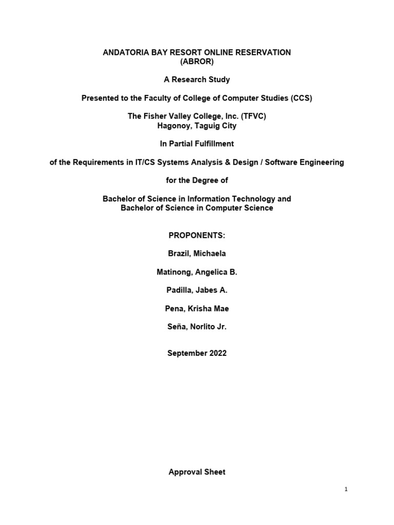 Sad Thesis Final Revised Documentation | PDF