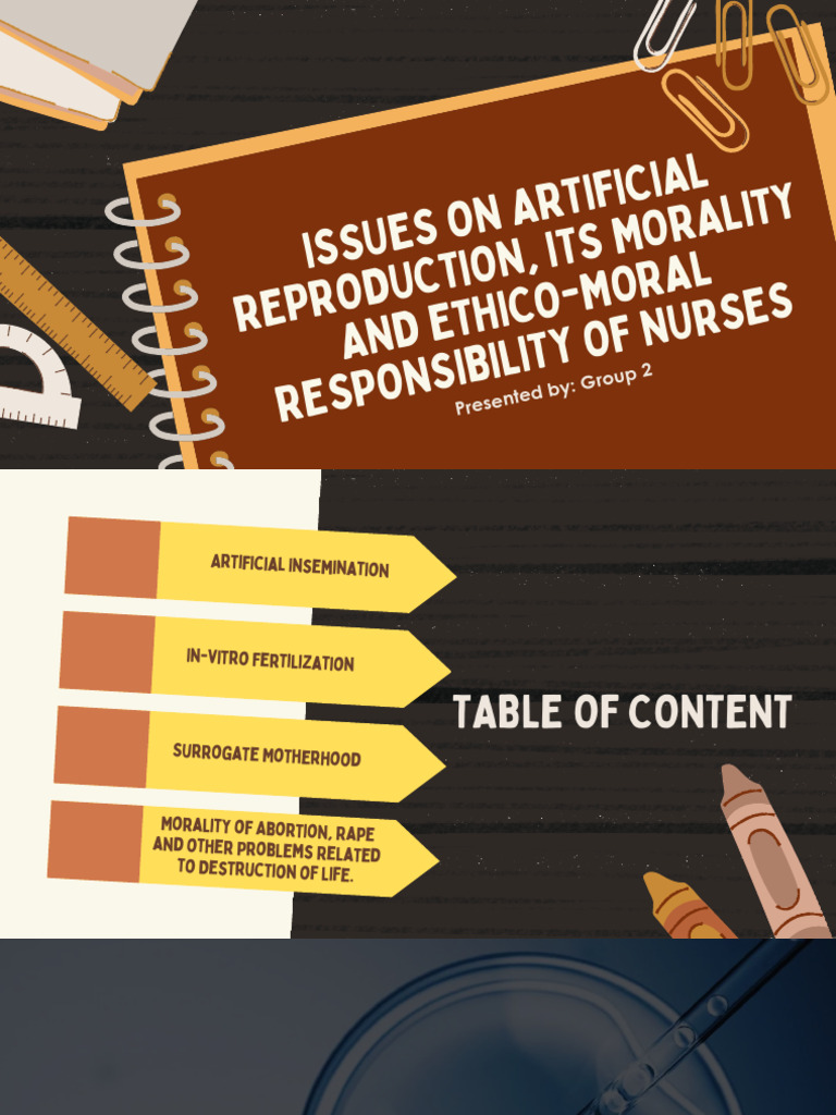 Issues On Artificial Reproduction, Its Morality and Ethico-Moral ...