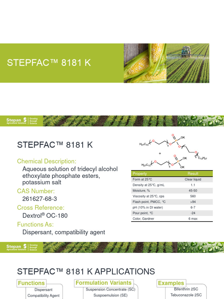 Stepfac 8181K | PDF | Liquids | Fertilizer