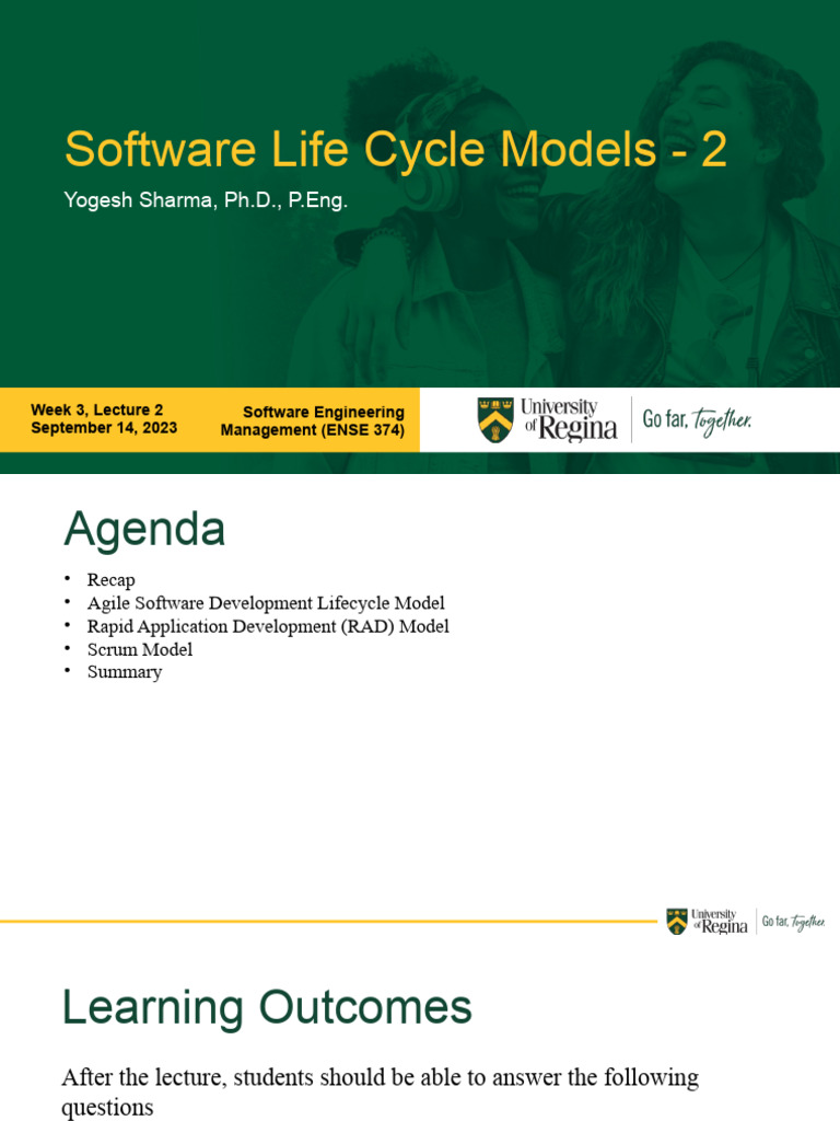 Lecture 2 (Software Life Cycle Models) | PDF | Scrum (Software Development) | Software ...