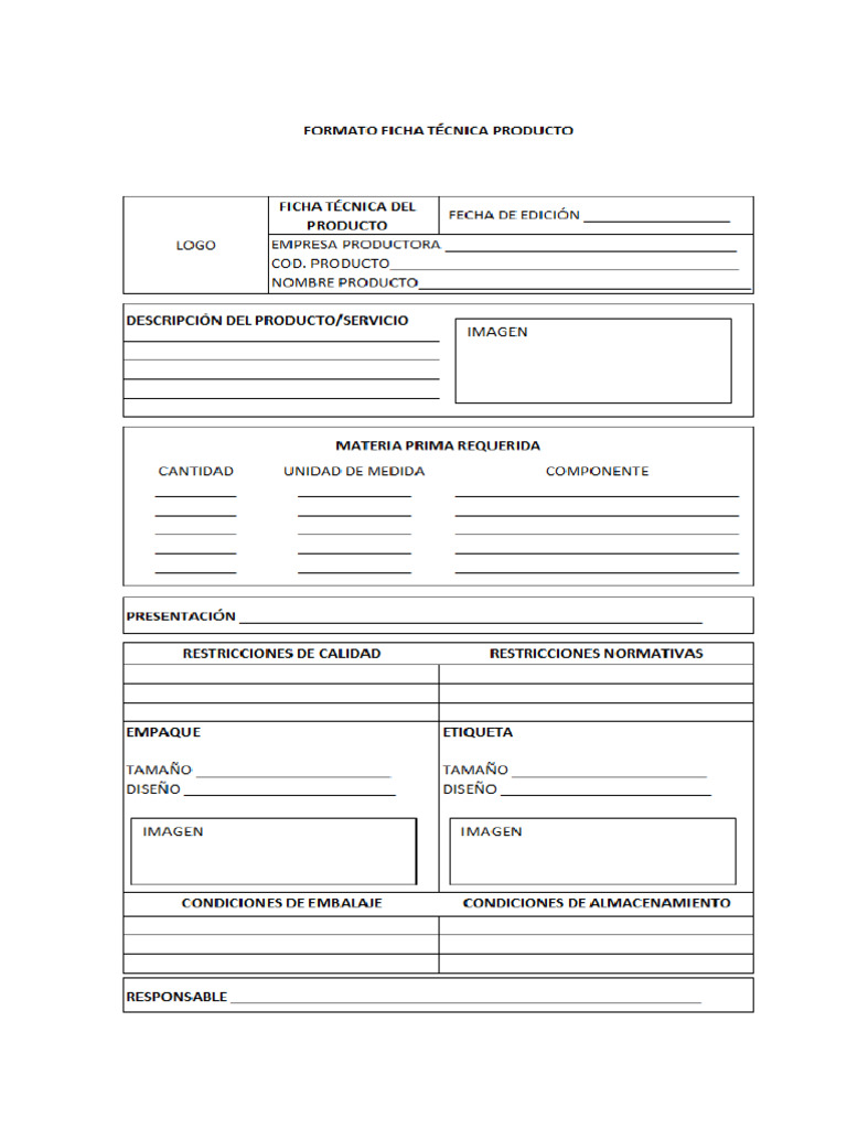 Ficha técnica | PDF