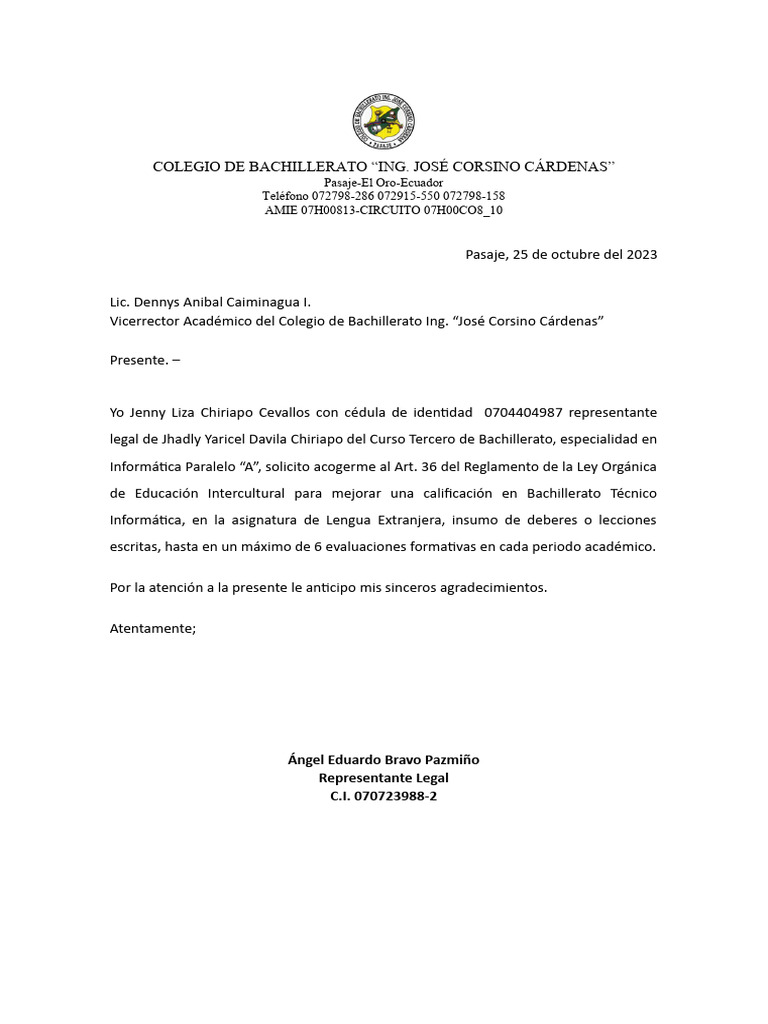 Oficio para Mejora de Calificacion | PDF Oficio para Mejora de Calificacion | PDF