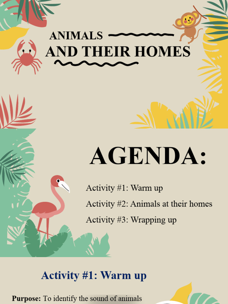 Animals and Their Homes Activity Guide | PDF