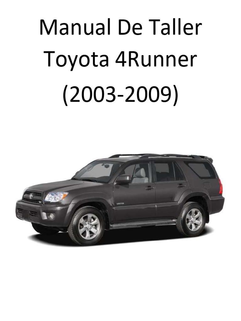 Toyota 4runner 2002-2009 Manual Taller | PDF
