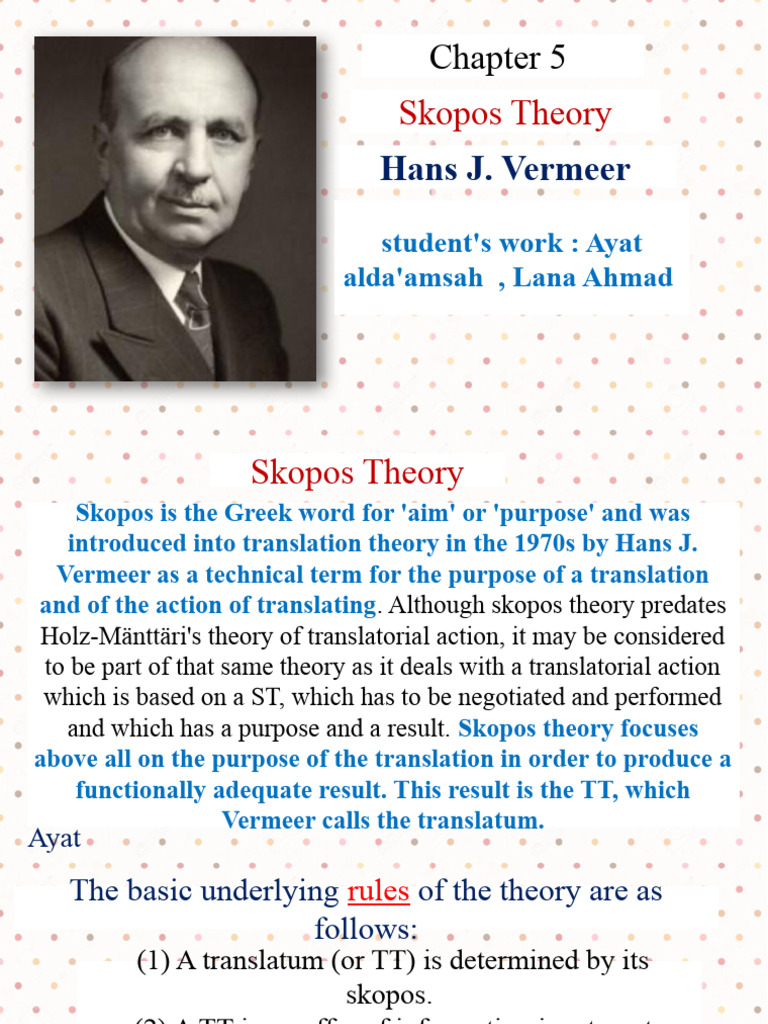 Skopos Theory | Download Free PDF | Academic Discipline Interactions ...