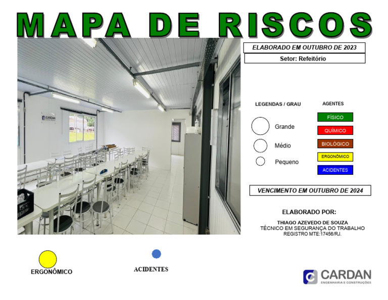 Mapa de Risco Refeitorio 2012 | PDF