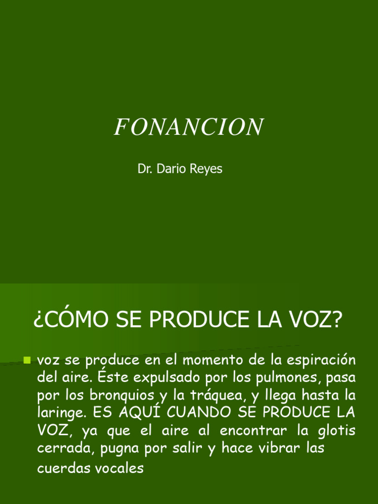 Producción de Voz y Fonética | PDF | Fonética | Vocal