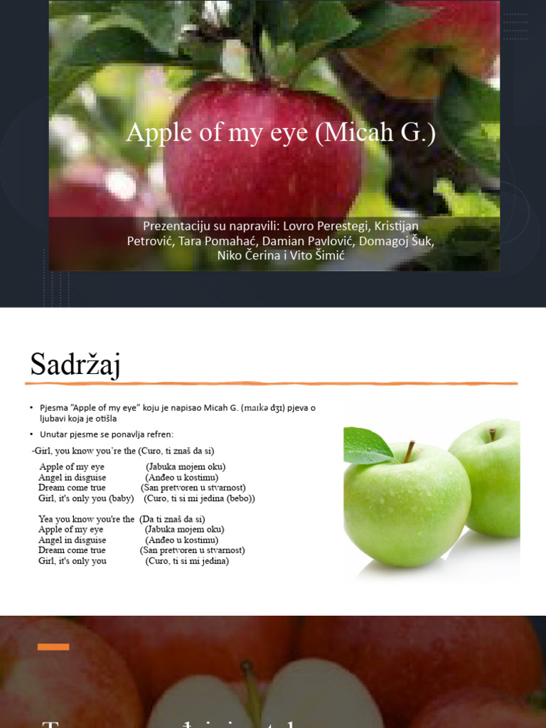 Apple of My Eye (Micah G.) | PDF