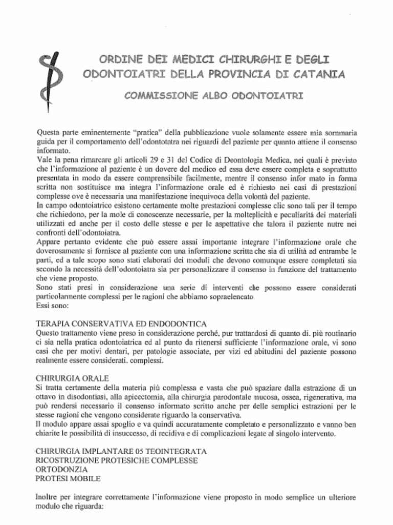 Consenso Informato | PDF