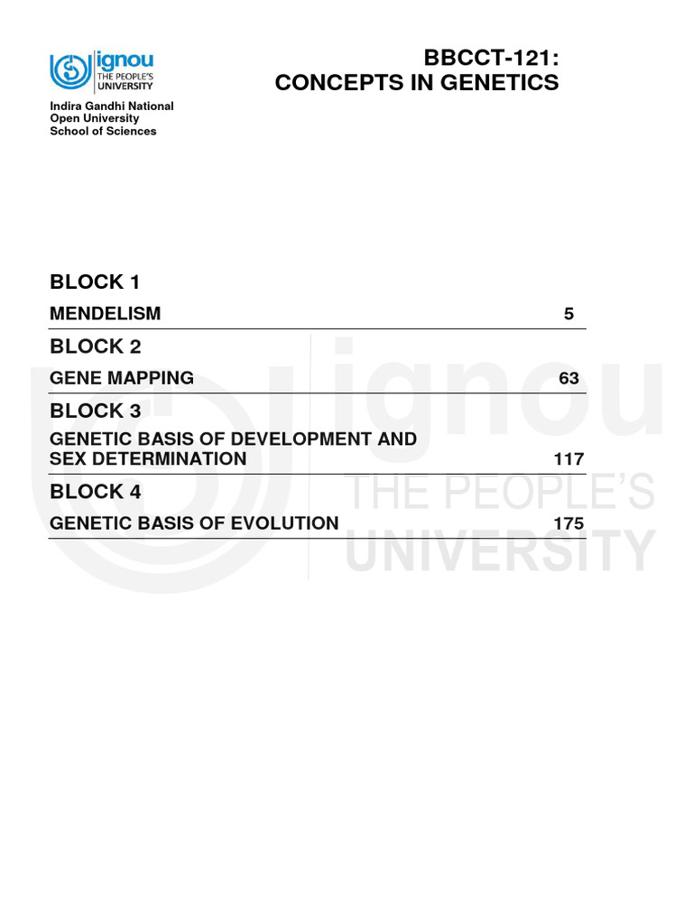 Block-1 Ignou, Biochemistry (BSCBCH) | PDF