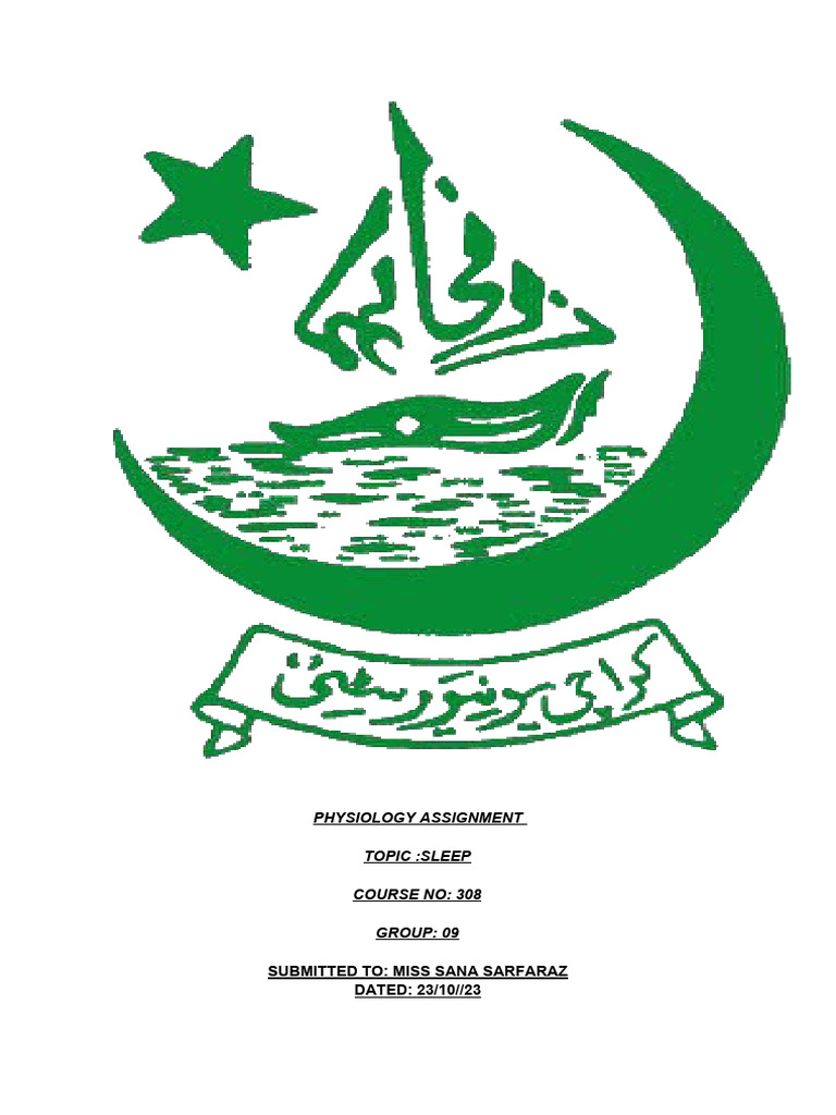 Physiology SLEEP RESEARCH ASSIGNMENT | PDF