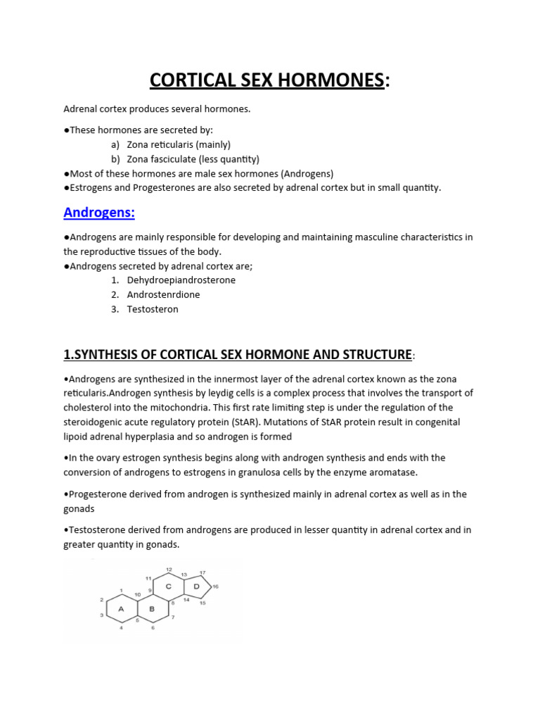 Corticalsex Hormone | PDF