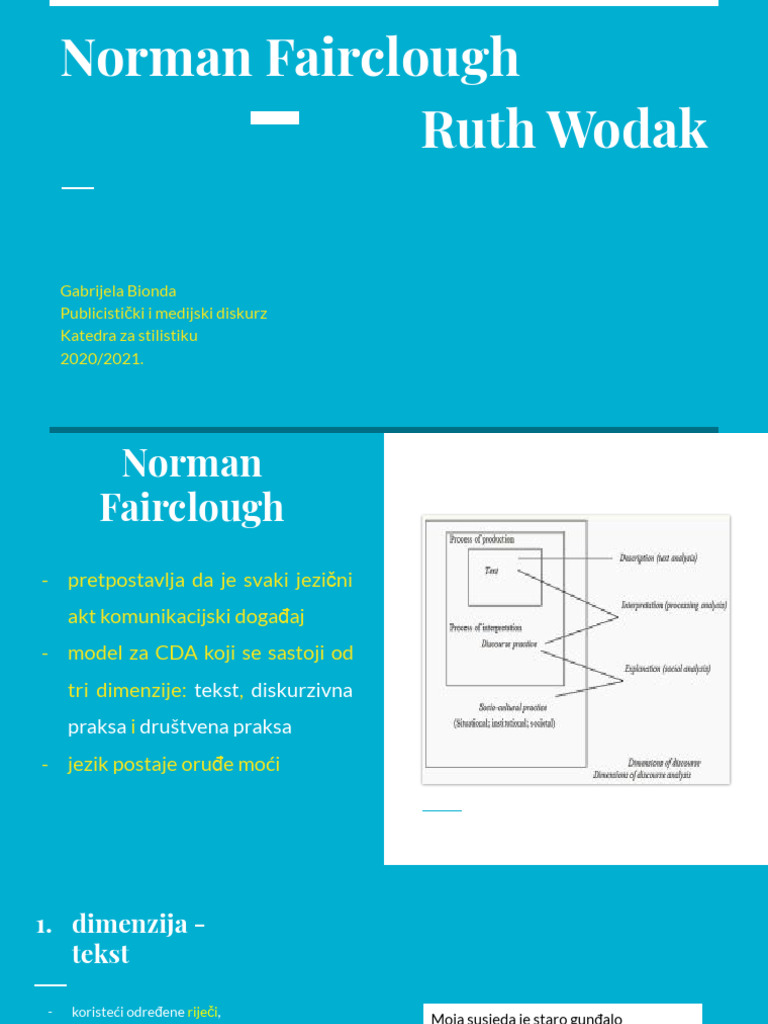 Norman Fairclough Ruth Wodak | PDF