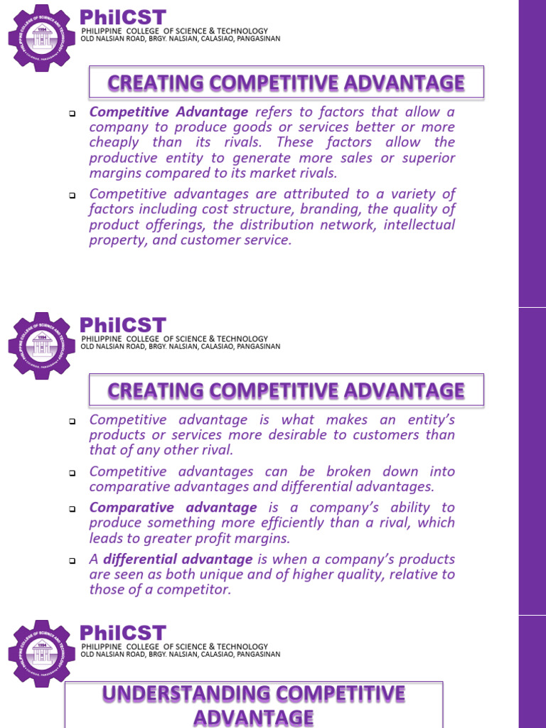 Module 5_creating competitive advantages | PDF