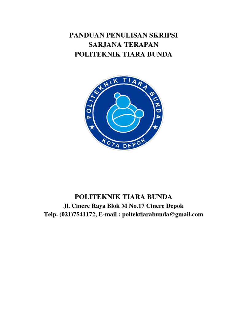 Panduan Penulisan Skripsi Mahasiswa Pdf