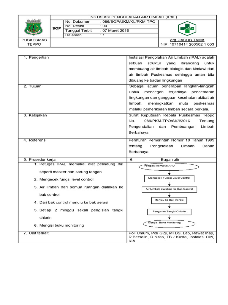 SOP IPAL | PDF
