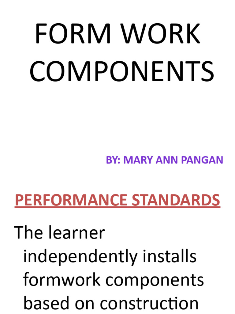 Formwork Procedure | PDF