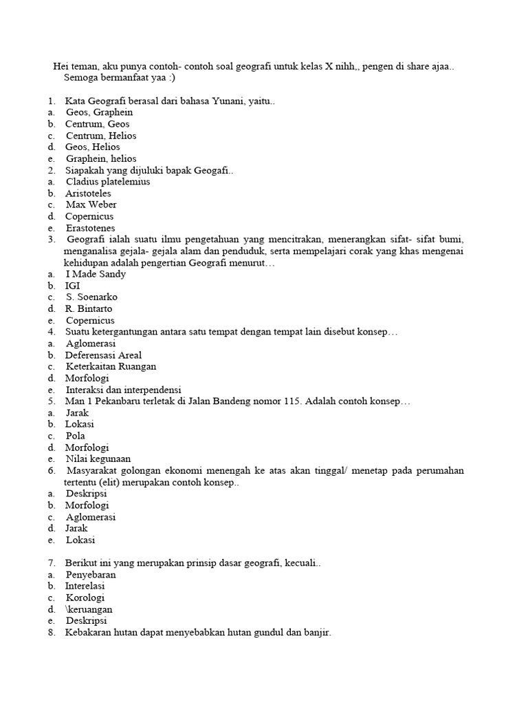 Soal Ulangan Umum Sem 1 | PDF