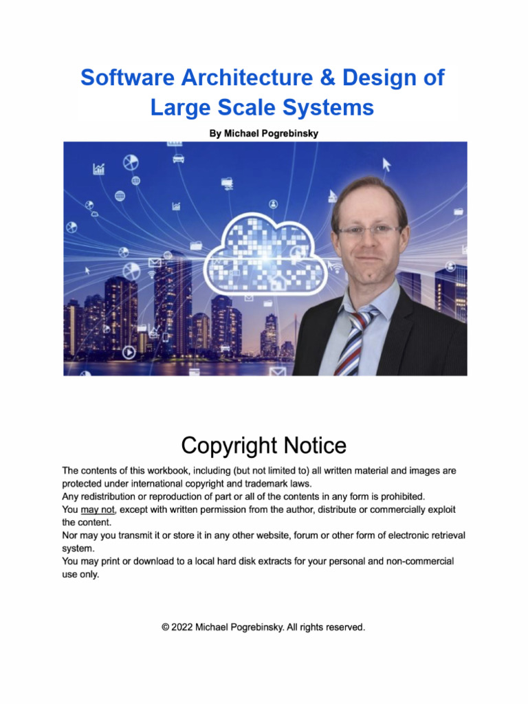 Software Architecture and Design of Large Scale Systems - Workbook PDF | PDF