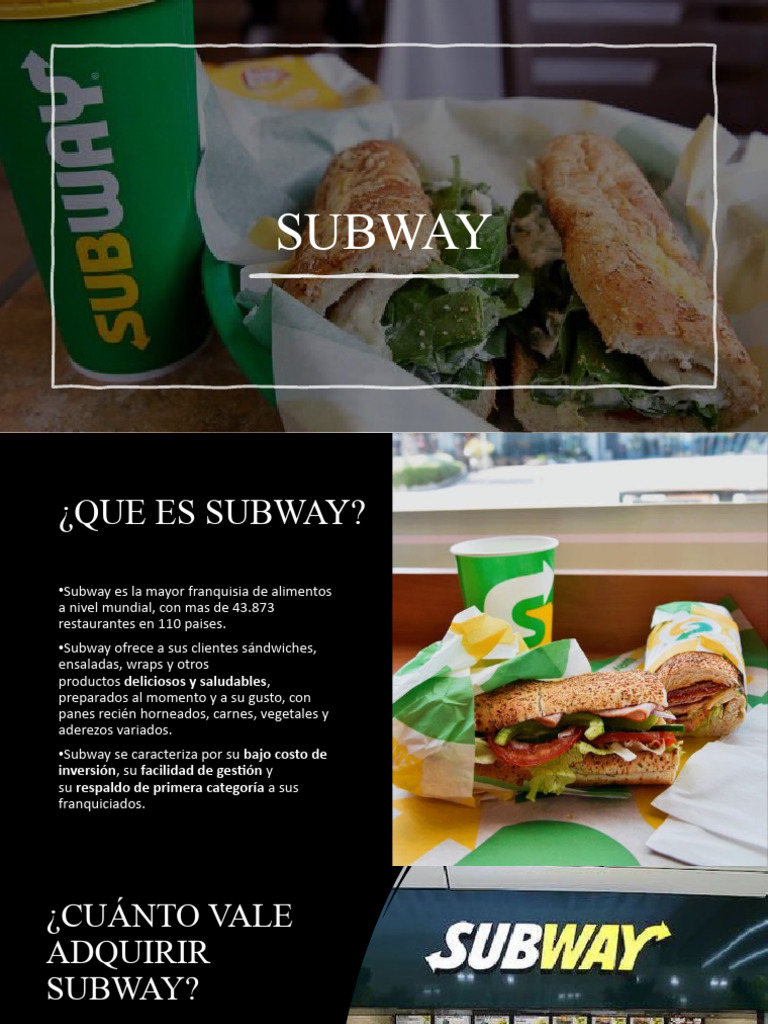 SUBWAY | PDF | Franquiciamiento | Economias