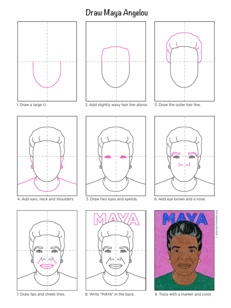 Kids' Guide to Drawing Maya Angelou | PDF
