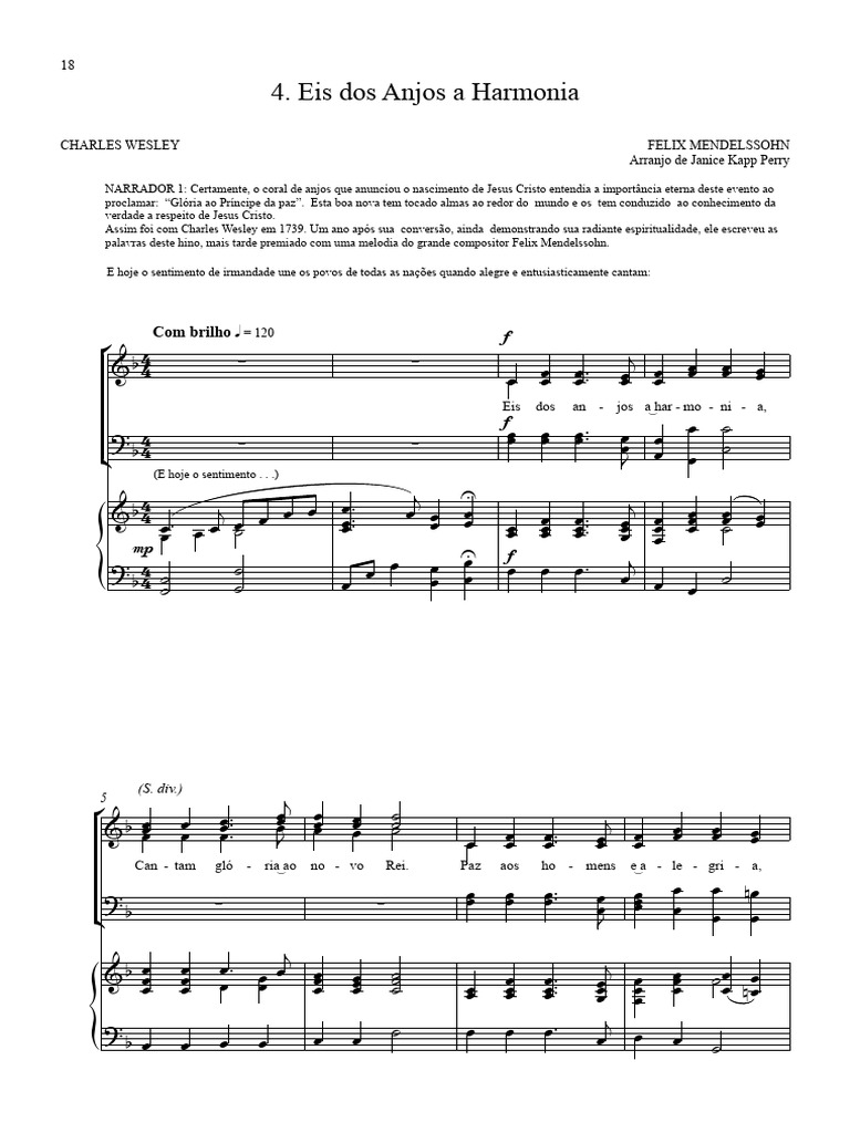 Eis Dos Anjos A Harmonia | PDF