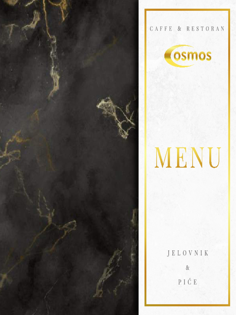 Cosmos Menu - Online | PDF