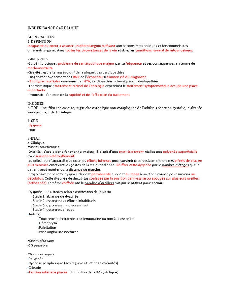 Comprendre l'insuffisance cardiaque | PDF | Insuffisance cardiaque ...
