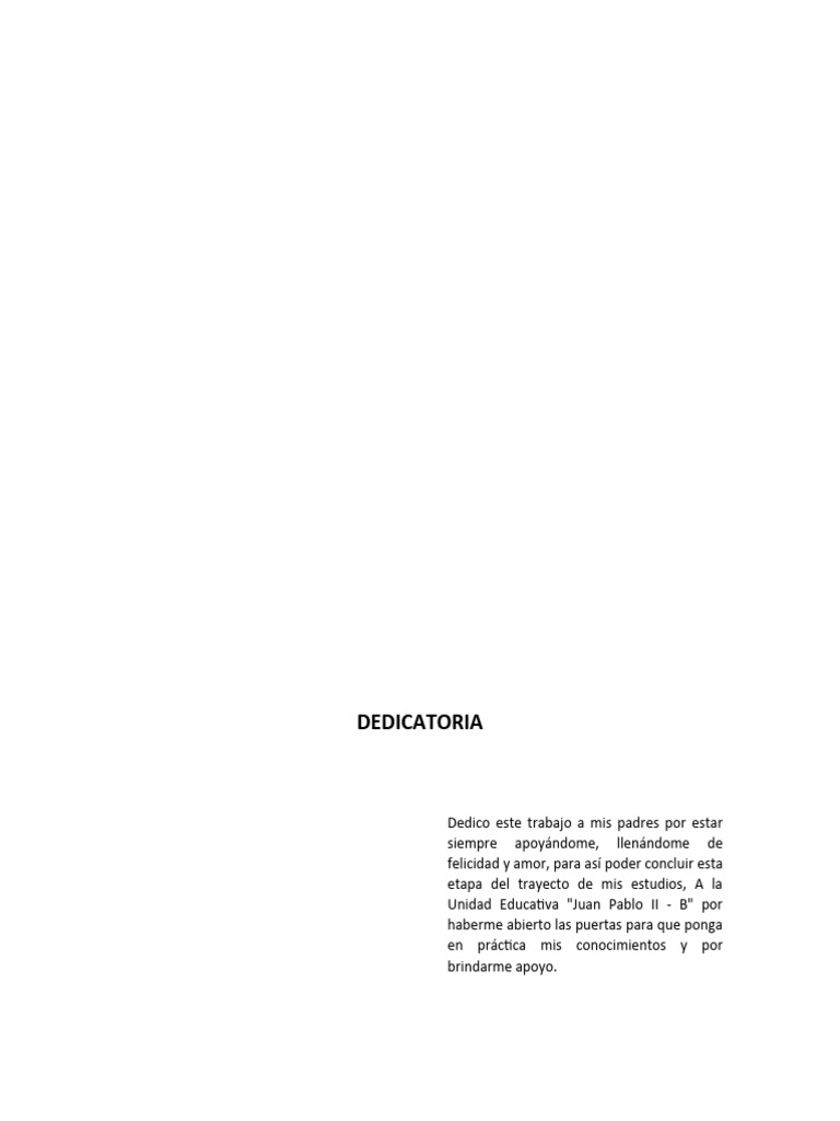 DEDICATORIA | PDF