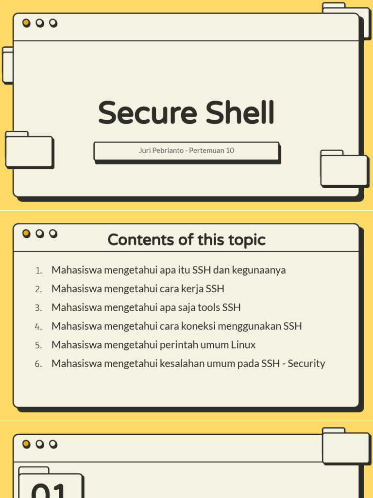 Panduan Lengkap Menggunakan SSH | PDF