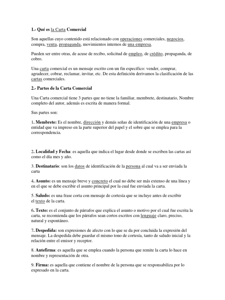 Carta Comercial (Mecanografía) | PDF