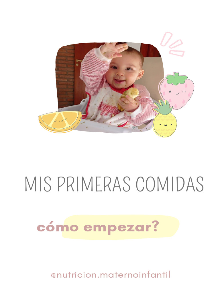 Primeras Comidas para Bebés de 6 a 9 Meses | PDF | Amamantamiento ...