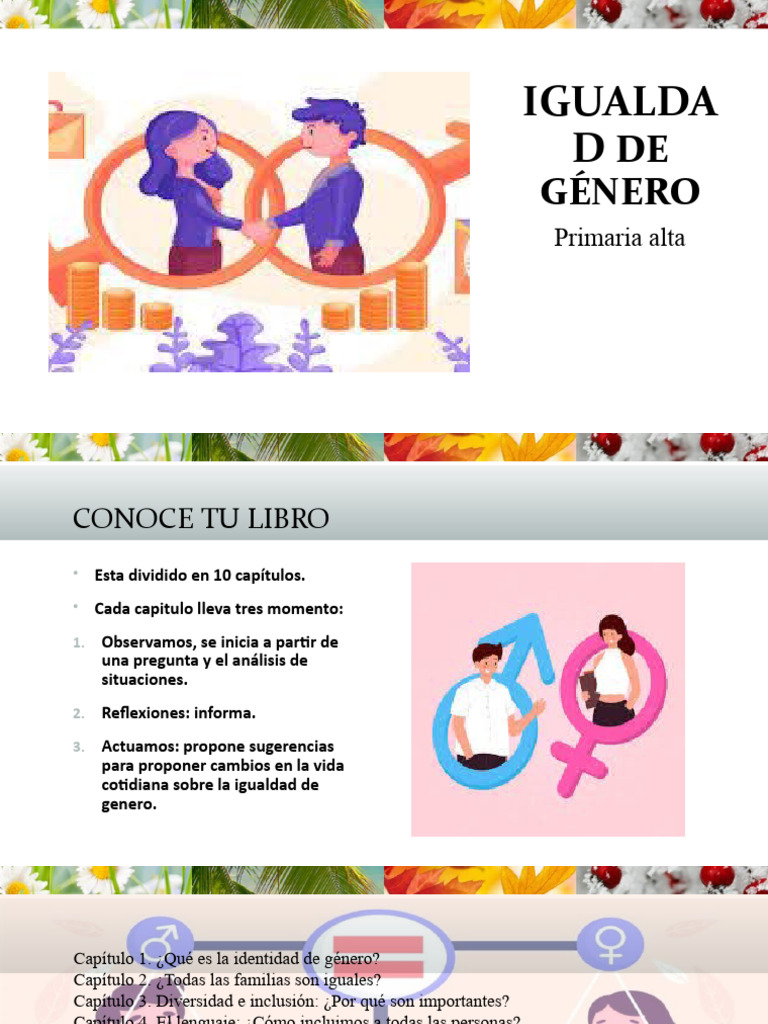 Libro Igualdad De Genero Niños Pdf
