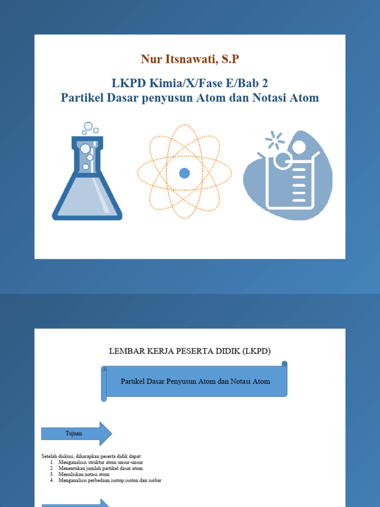 LKPD Partikel Dasar Penyusun Atom Dan Notasi Atom | PDF