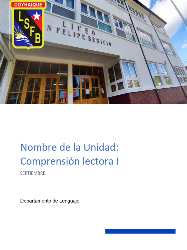 Comprensión Lectora Virtual Mes Septiembre Primero Medio | PDF ...