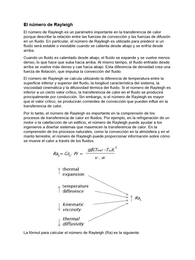 El Número de Rayleigh | PDF