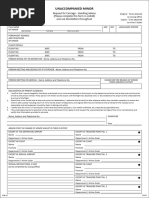 Unaccompanied Minor Form | PDF
