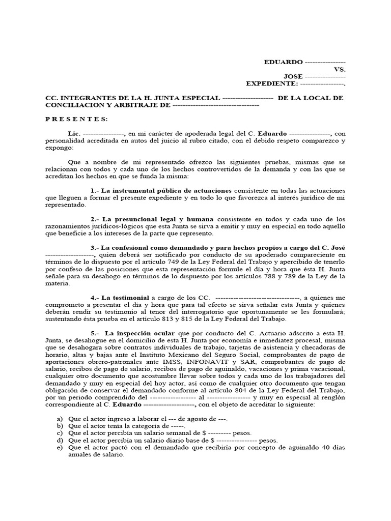 PRUEBAS MACHOTE | PDF | Salario | México