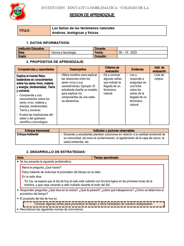 SESION DE CyT 06-11 | PDF