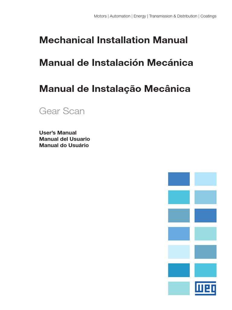 WEG Gear Scan Mechanical Installation Manual 10009595264 PT en Es | PDF ...
