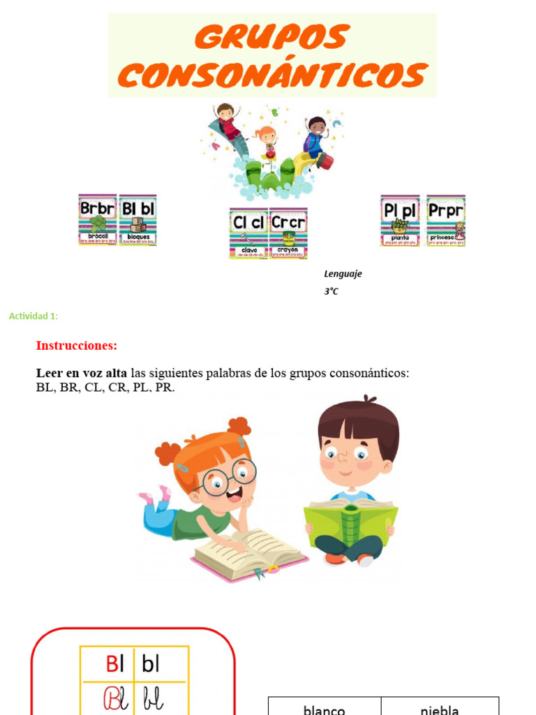 Grupos Consonánticos | PDF