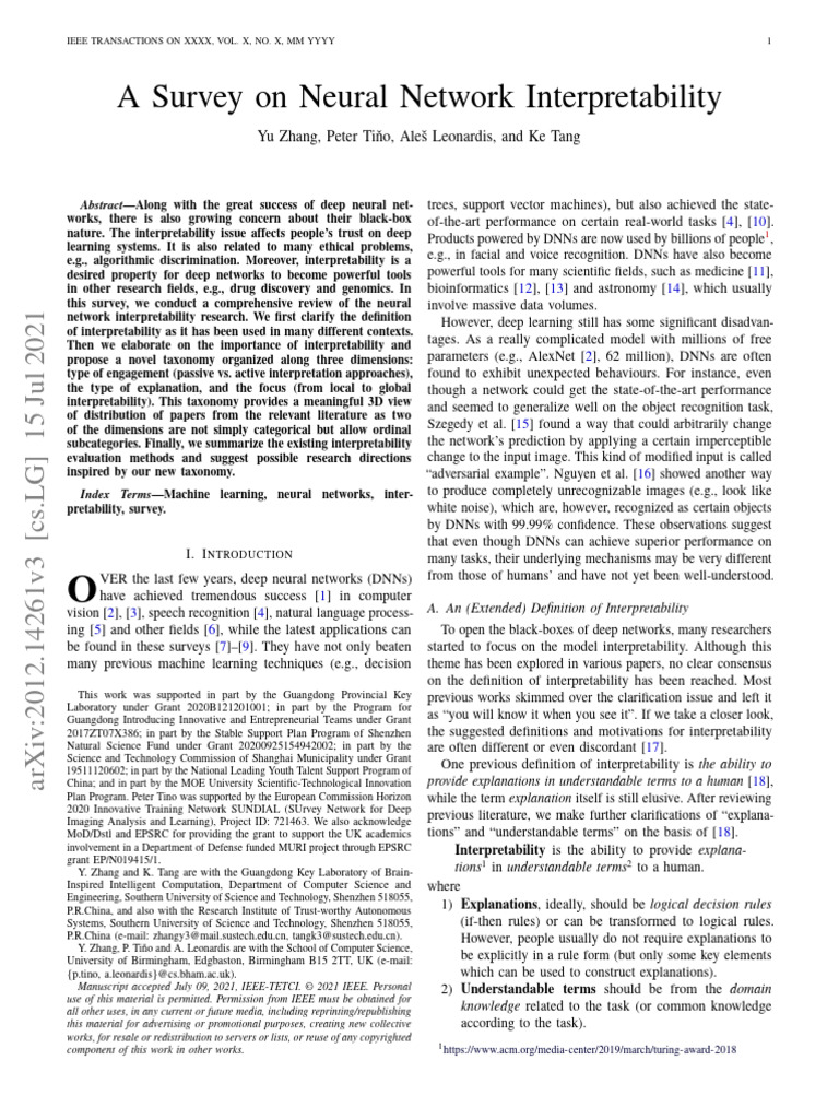 A Survey Neural Network-Interpretability | PDF A Survey Neural Network-Interpretability | PDF