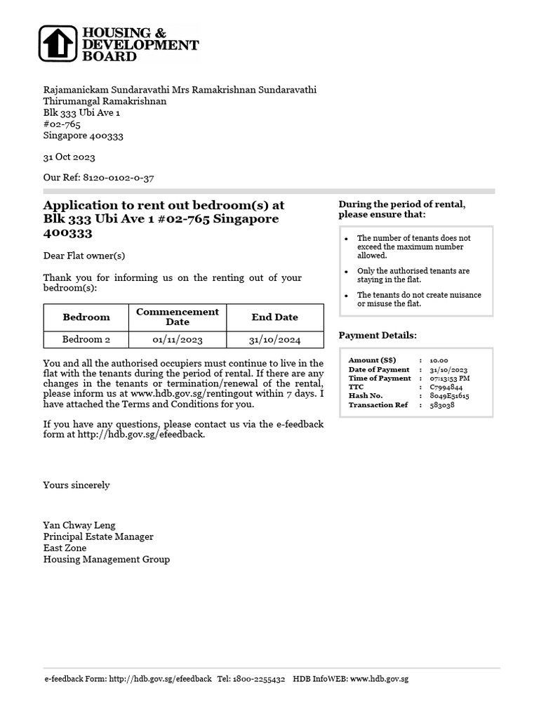 HDB InfoWEB Printer Friendly Page 20231031T191524Z | PDF | Leasehold ...