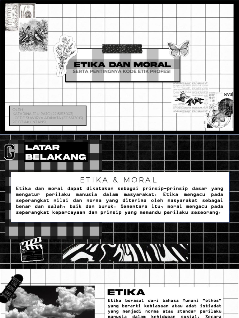 Etika Dan Moral Serta Pentingnya Kode Etik Profesi - Kelompok 1 - 2C D3 ...