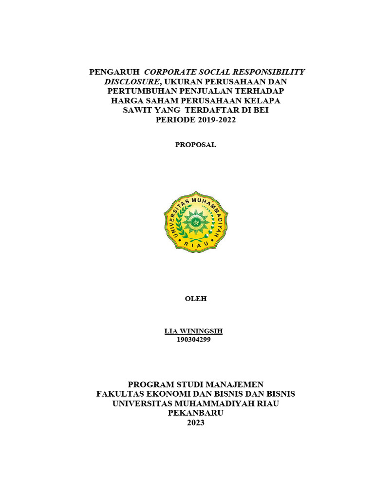 Proposal Lia Winingsih New | PDF