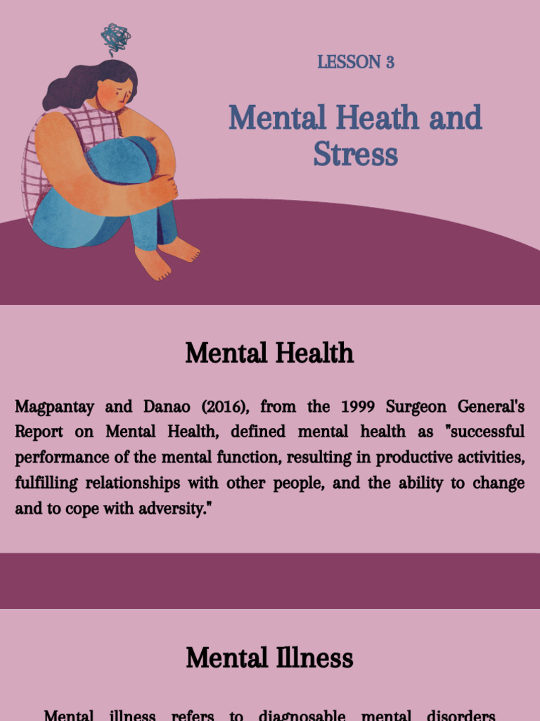 Mental Health and Stress | PDF | Anxiety Disorder | Mental Disorder