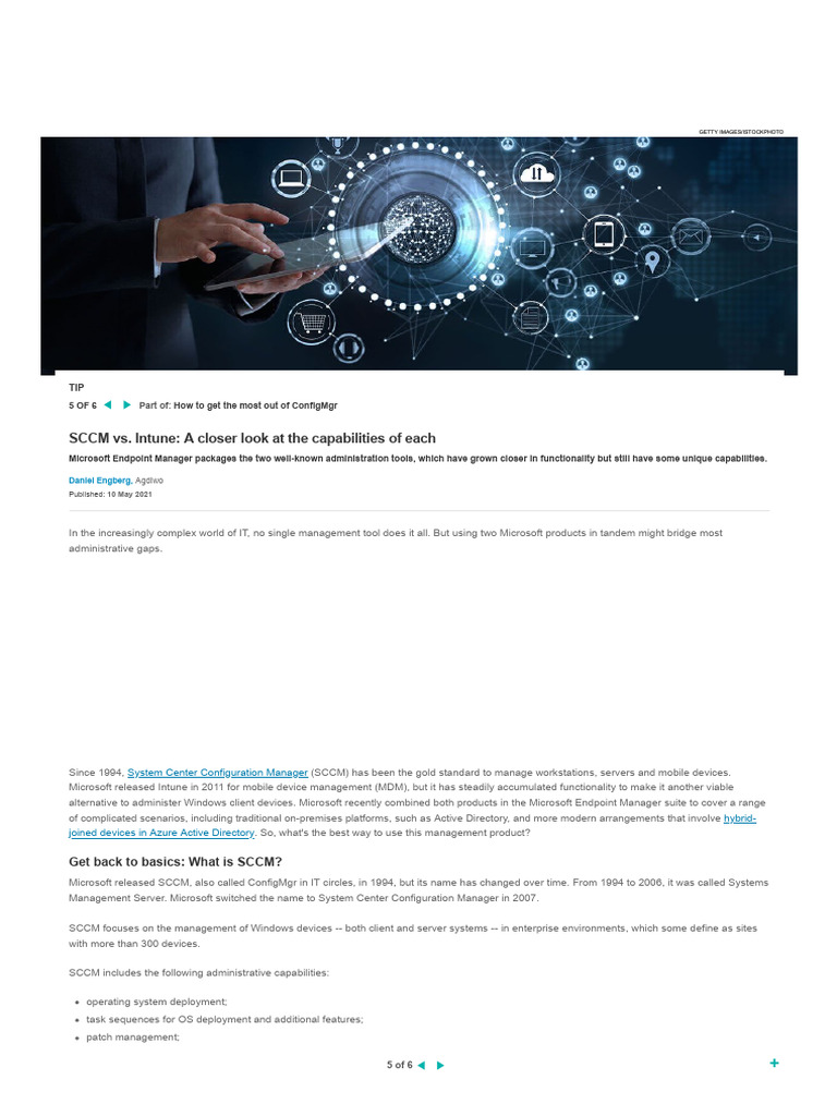 SCCM vs. Intune: Key Differences Explained | PDF | Microsoft Windows ...