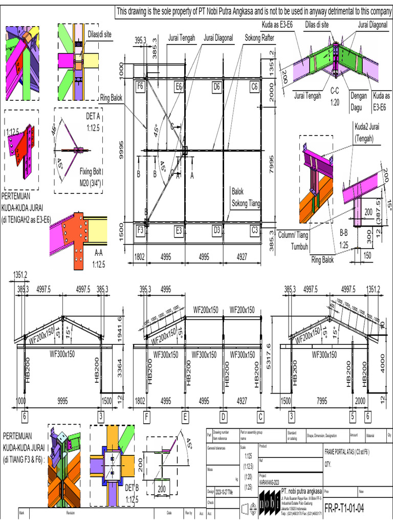 Drawing Detail Asy Portal Baja Ata Koordinat C3 SD F6 | PDF | Chess ...